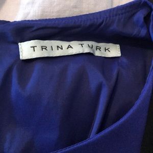Trina Turk | Dresses | Trina Turk Bodycon Color Block Dress In Sapphire ...